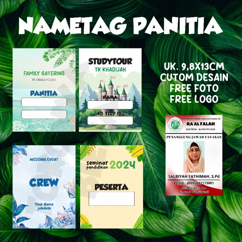 Jual ID CARD PANITIA/ ID CARD CUSTOM/ ID CARD EVENT | Shopee Indonesia