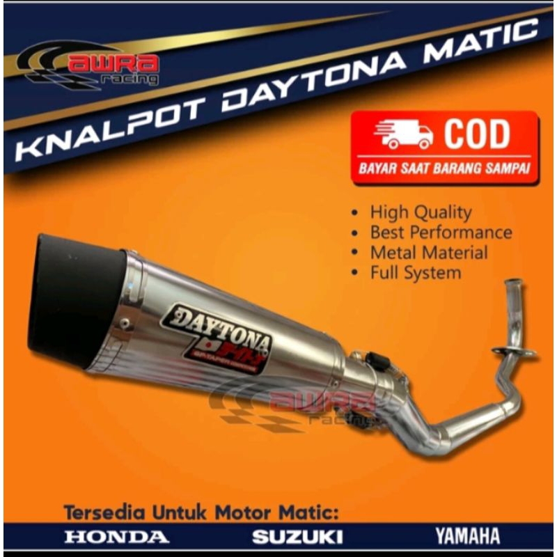 Jual Exhaust Pipe DAYTONA for Click Nmax Aerox PCX Beat Lexi Scoopy Mio ...