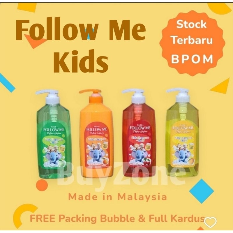 Jual FOLLOW ME Kids Shampoo with Honey and Vitamin E 800ml Bagus untuk ...