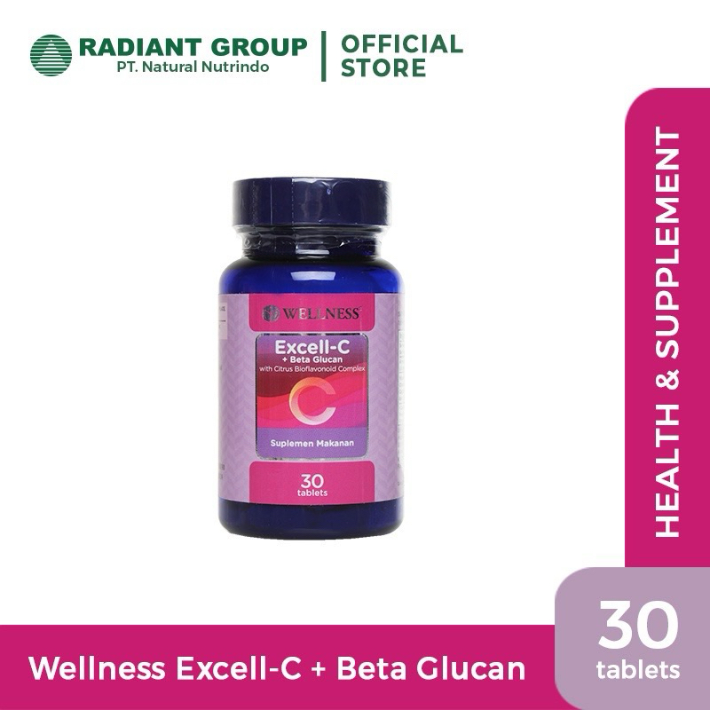 Jual WELLNESS EXCELL C BETAGLUCAN VITAMIN VIT C IMUNITAS ANTIOKSIDAN ...