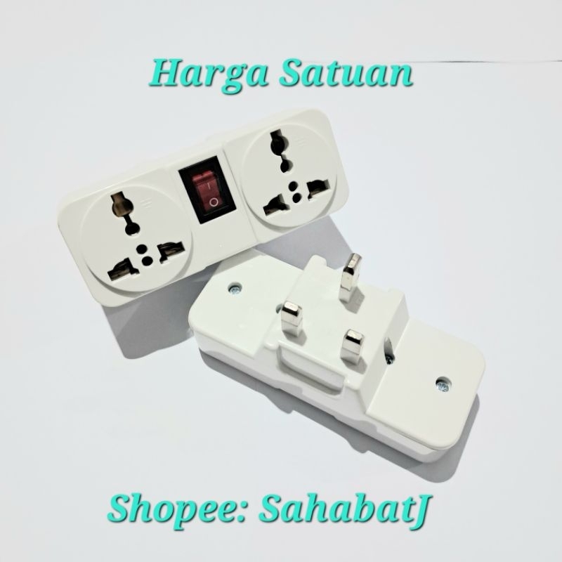 Jual Konverter UK to Universal Plug Converter Over Steker ke Multi ...