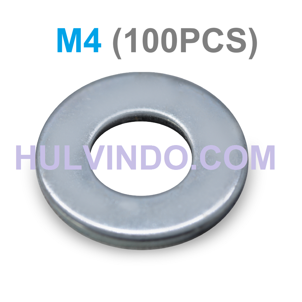 Jual RING PLAT / WASHER PLAT GALVANIS M4 | ISI 100PCS | Shopee Indonesia