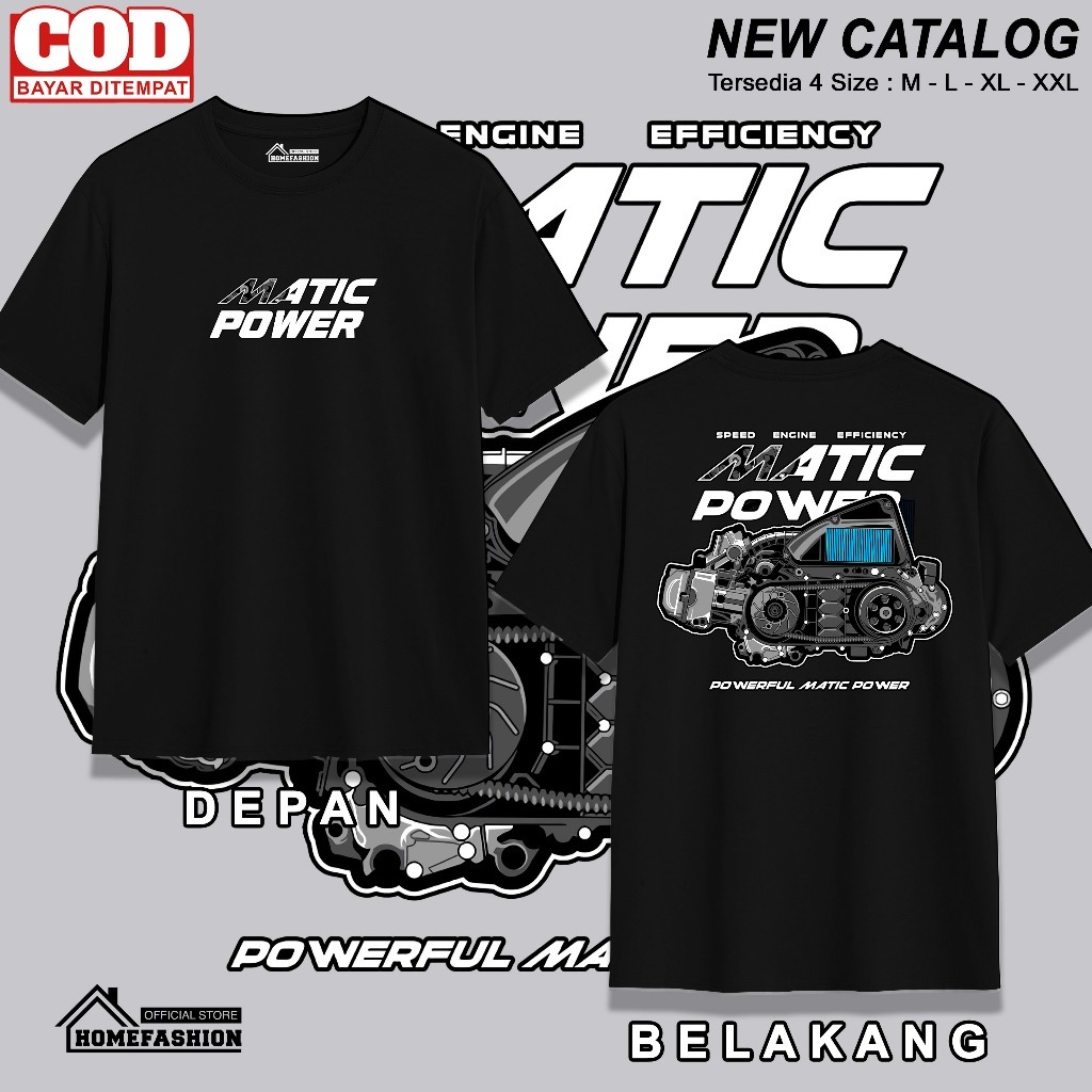 Jual Kaos Matic Power Mesin Matic Kaos Racing Balap Racing Speed Sleep ...