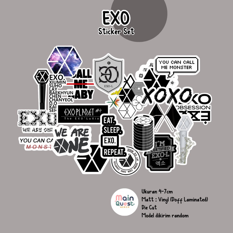 Jual Sticker EXO | Sticker Aesthetic / Sticker Tumblr / Sticker Laptop ...