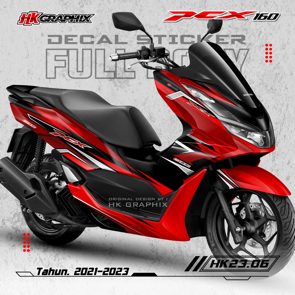 Jual Sticker Decal PCX 160 Full Body 2021 2022 2023 2024 Terbaru Desain ...