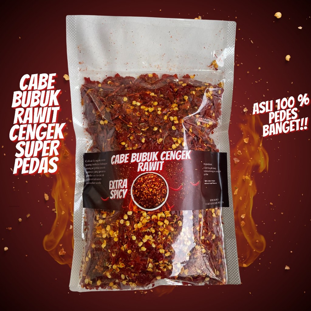 Jual Cabe Kasar Bubuk Cengek Cabe Flake Kering Kasar Biji Cabe Super ...