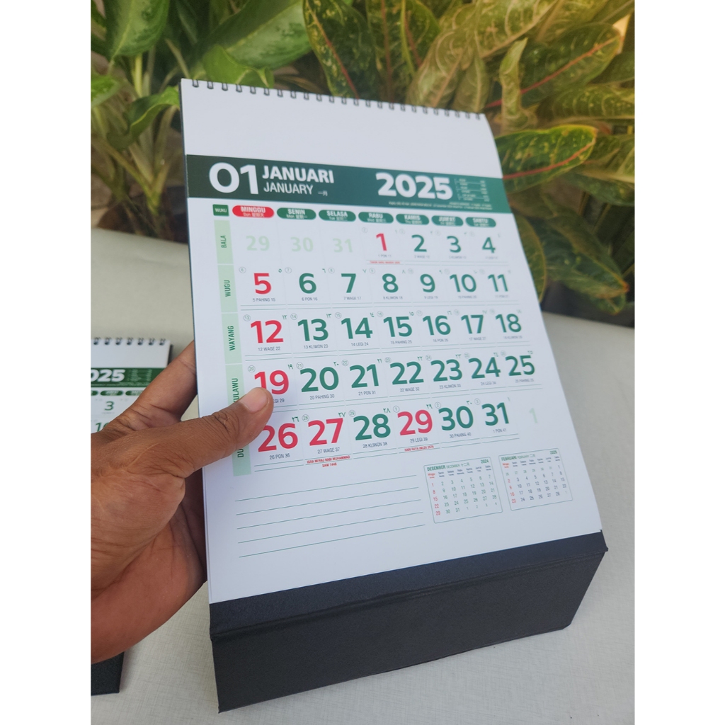 Jual Kalender Meja 2025, MAS-54, Kalender Meja Catatan, Kalender Saku ...