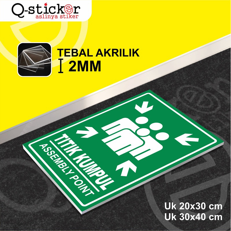 Jual Papan Akrilik | Sign Board Acrylic | Akrilik | Titik Kumpul ...