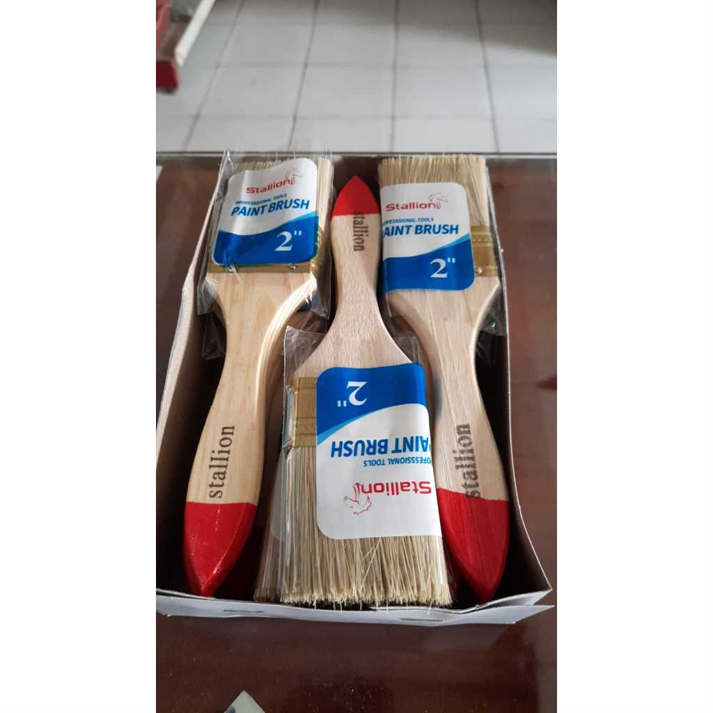 Jual Kuas Cat Kayu Besi Tembok GRT/ STALLION 2 Inch | Shopee Indonesia