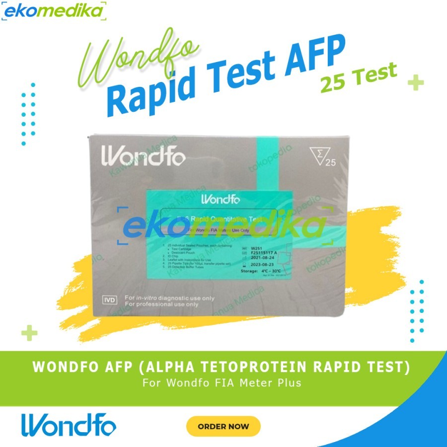 Jual WONDFO AFP (ALPHA TETOPROTEIN RAPID TEST) 25 TEST For Wondfo FIA ...