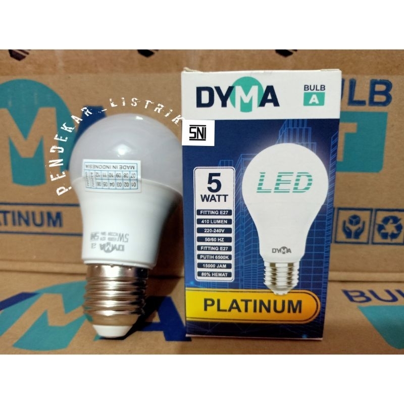Jual Lampu LED Bulb DYMA 5W Nyala Terang Kelas Platinum Premium BODI BESAR | Shopee Indonesia
