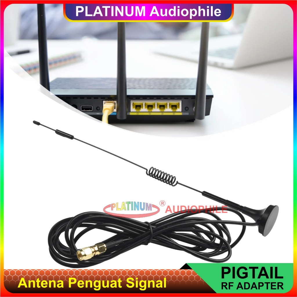 Jual Antena Pigtail RPSMA MALE Modem Router Wifi Penguat Signal MiFi RF ...