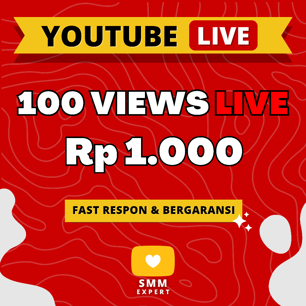 Jual Views Youtube Live Streaming Viewer Menambah Penonton Video YT ...
