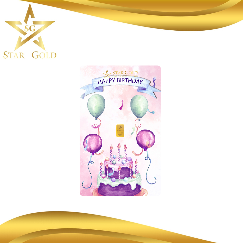 Jual Star Gold Logam Mulia BIRTHDAY 03 NEW Series 0.1gr & 0.25gr ...