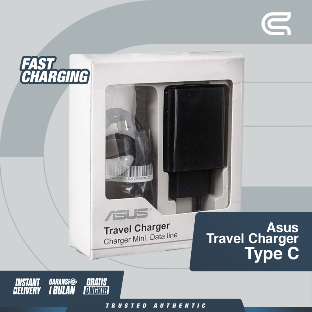 Jual CHARGER ASUS TYPE C FAST CHARGING - ASUS TRAVEL CHARGER TYPE C ...