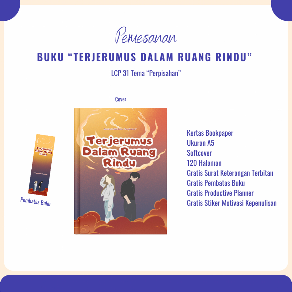 Jual Buku “Terjerumus Dalam Ruang Rindu” - LCP 31 | Shopee Indonesia