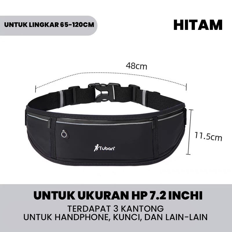 Jual BBAK Tas Pinggang Olahraga Waistbag Jogging Lari Running Belt ...