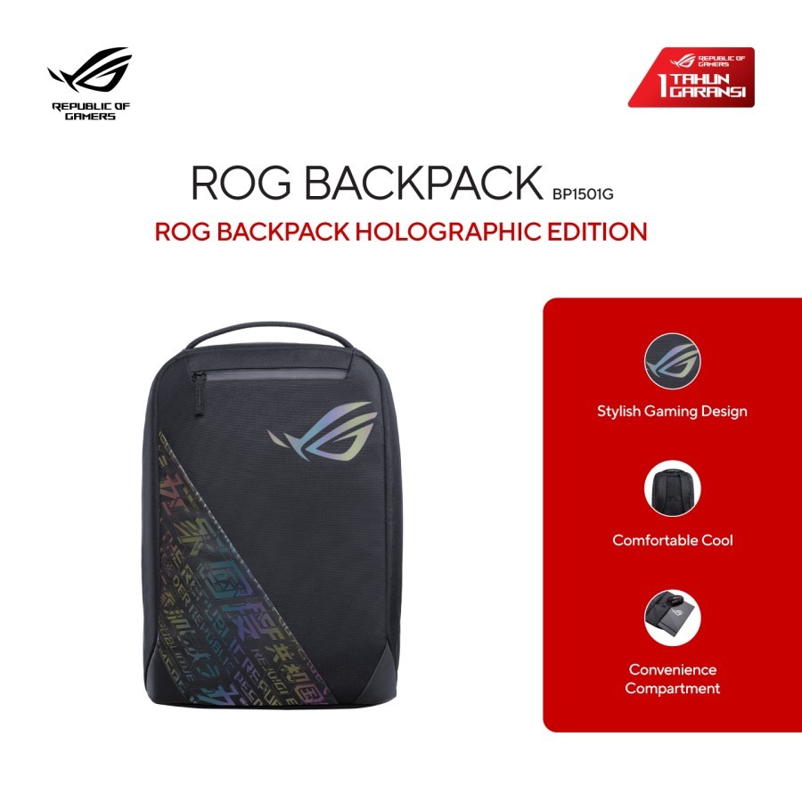 Jual BACKPACK ASUS ROG HOLOGRAPHIC/BP1501G | Shopee Indonesia