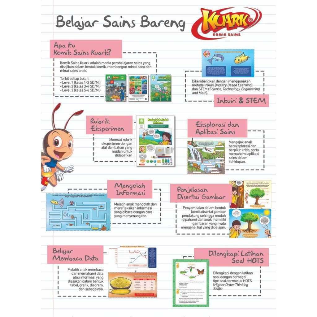 Jual KUARK Komik Sains - Paket Koleksi Komik Sains Kuark Nomor 001 sd ...