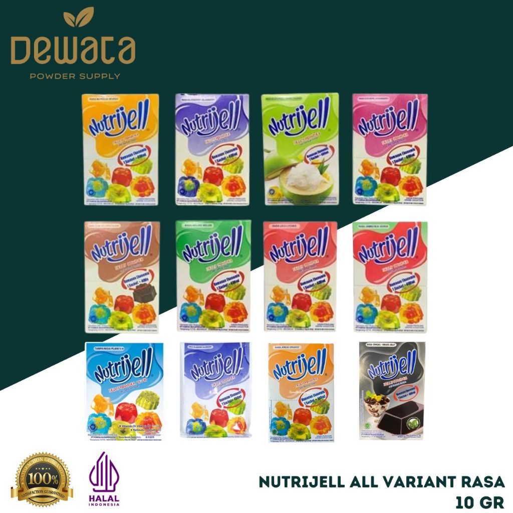 Jual Nutrijell Jelly 10 gr All Variant ( 1 BOX 12 PCS ) | Shopee Indonesia