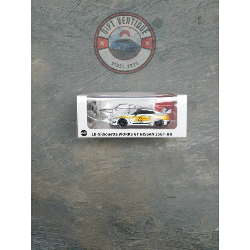 Jual CM Model 1/64 LB Super Silhouette Nissan Skyline GTR R35 #23 White ...