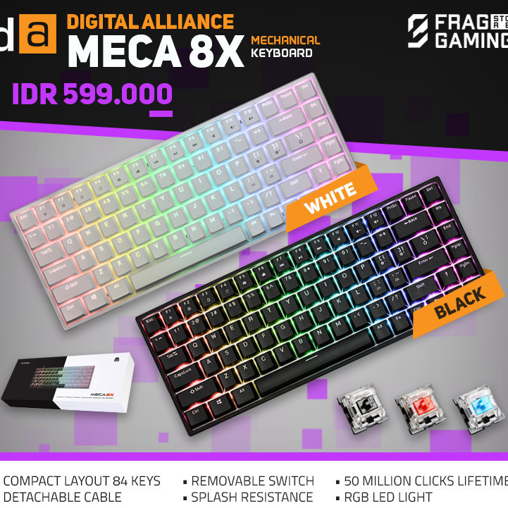 Jual Digital Alliance Meca 8X Mechanical Gaming Keyboard | Shopee Indonesia