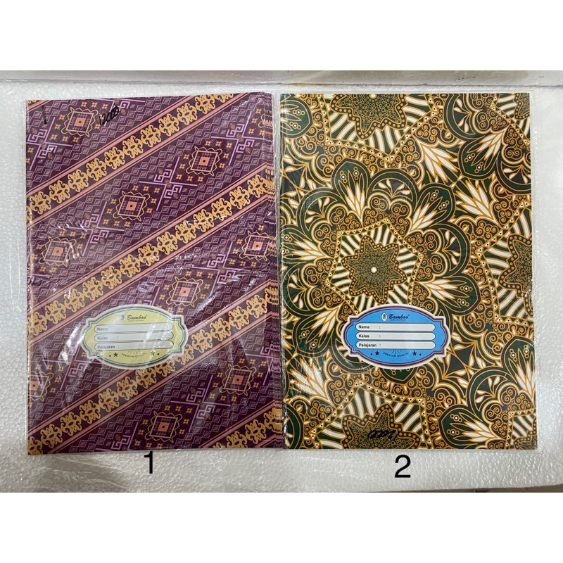 Jual SAMPUL BUKU BAMBOO MOTIF BATIK | Shopee Indonesia