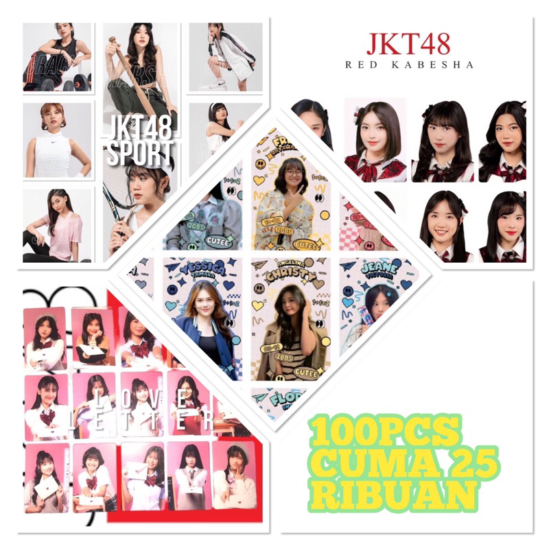 Jual PHOTOCARD JKT48 ISI 100 TEMA C [SPORTY/WALLPAPER/RED KABESHA/LETTER] | Shopee Indonesia