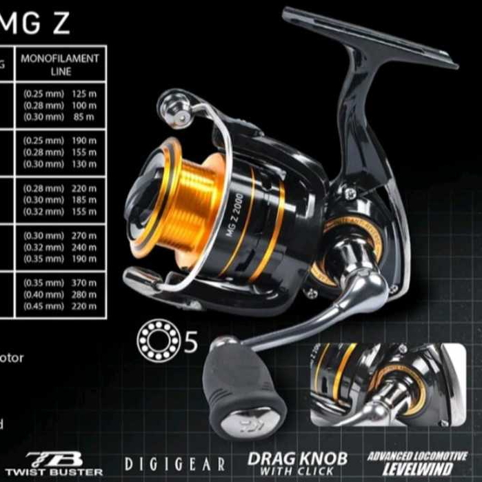Jual Reel Daiwa MG Z 2000/2500/3000 | Shopee Indonesia