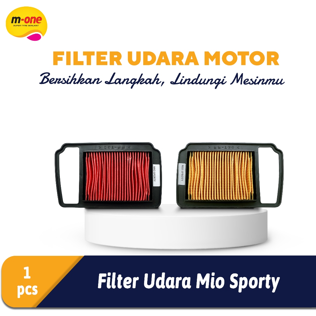Jual Filter Udara Mio Sporty Smile (Merah / Kuning) [M One] | Shopee ...