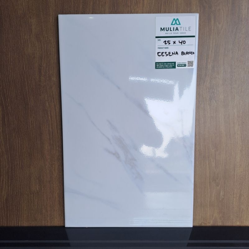 Jual Keramik Dinding Mulia Tile 25x40 CESENA BIANCO | Shopee Indonesia