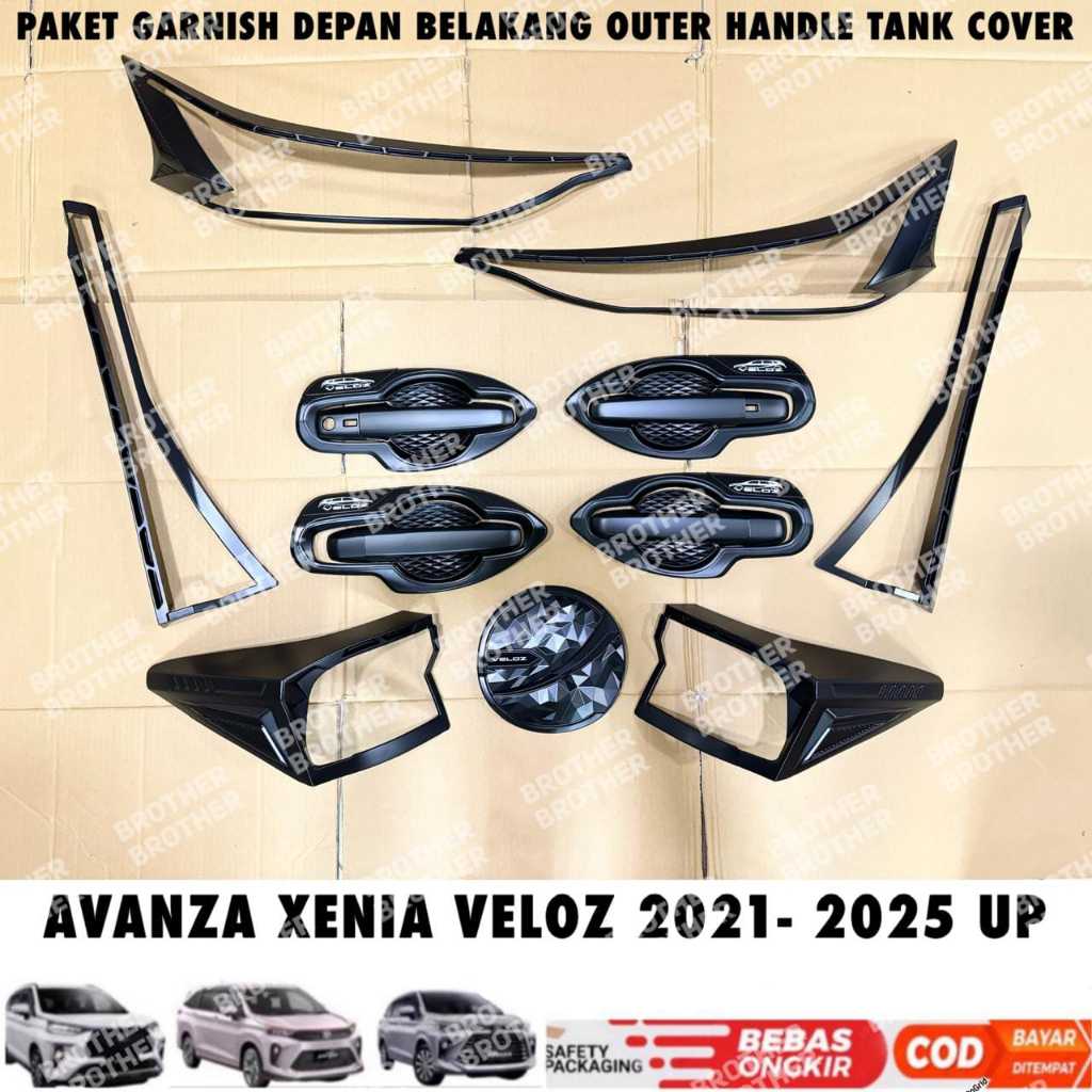 Jual Paket Garnish Depan Belakang Outer Handle Tank Cover Avanza Veloz Xenia 2022 2023 2024 2025 ...
