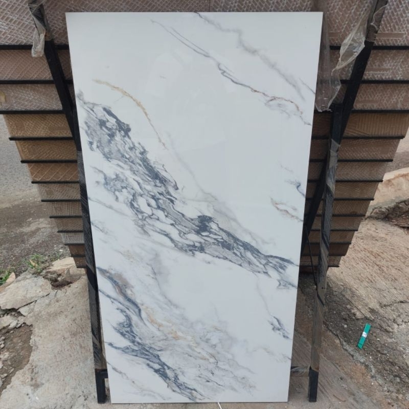 Jual granit lantai uk 60x120 putih corak | Shopee Indonesia
