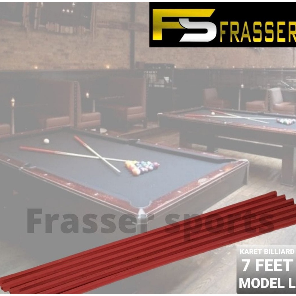 Jual KODE M4E5 Frasser Karet Ban Meja Billiard 7 atau 8 Feet model L ...