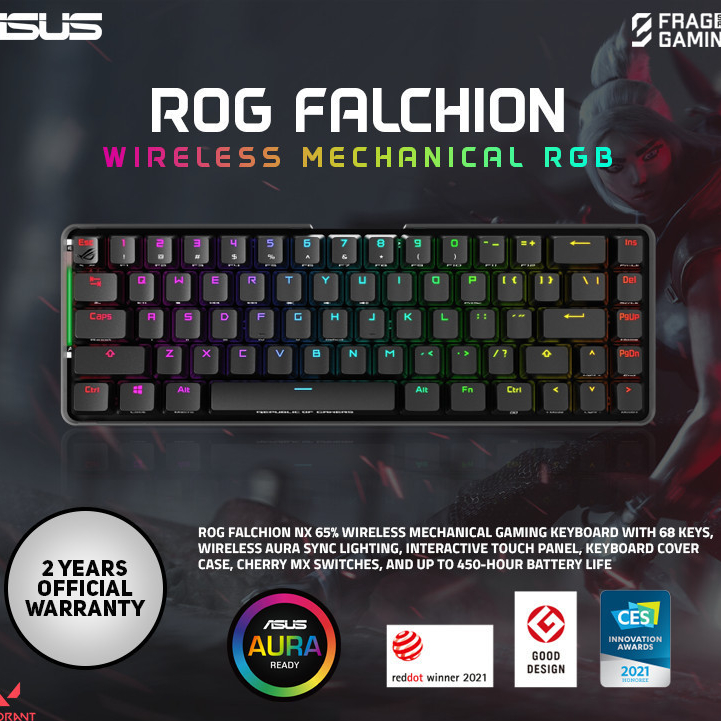 Jual ASUS ROG Falchion 65% Wireless Mechanical Gaming Keyboard | Shopee ...