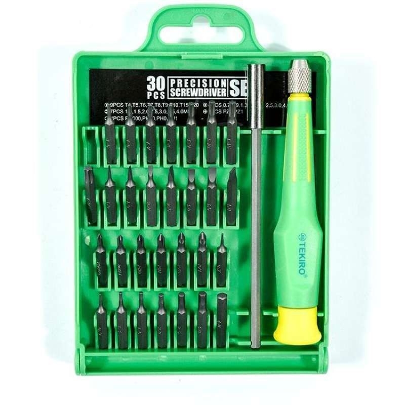 Jual * TEKIRO - OBENG SET PRESISI 30 PCS / PRECISION SCREWDRIVER SET 30 ...