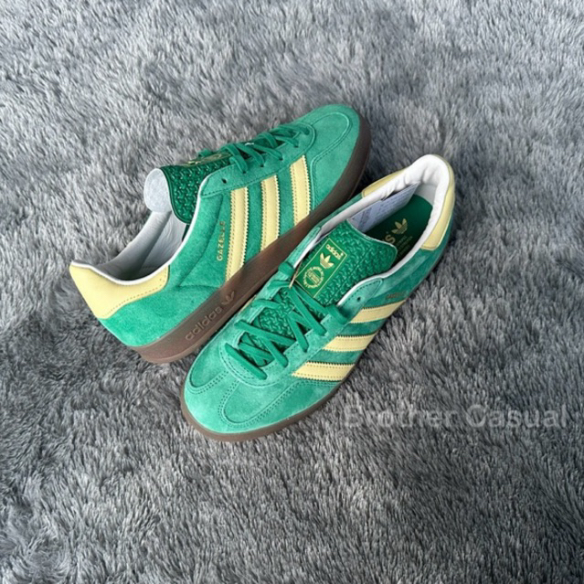 Jual Adidas Gazelle Indoor Green/Yellow/Gum IH7500 | Shopee Indonesia