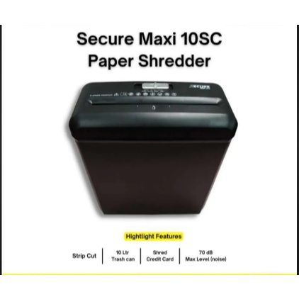 Jual Secure Maxi 10SC Paper Shredder Mesin Penghancur Kertas Bergaransi ...