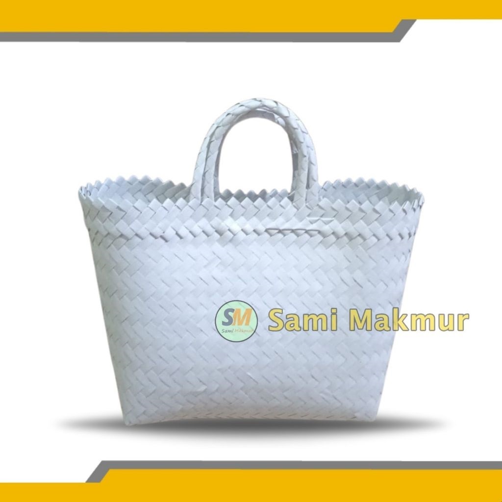 Jual Tas Anyaman Plastik POLOS JUMBO Size L | Shopee Indonesia