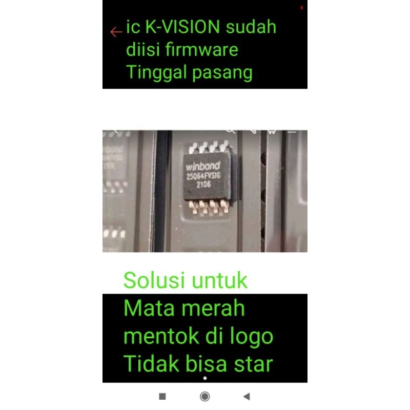 Jual LG SAT STARS 101 KVISION GOL ic eprom sudah diisi firmware ...