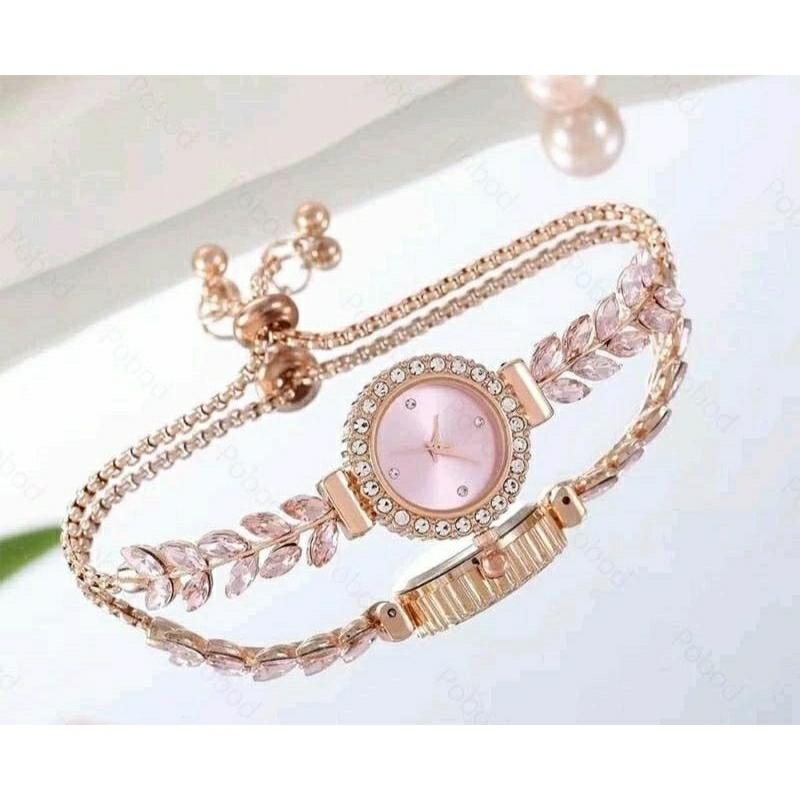 Jual Jam tangan serut wanita Viral terlaris model terbaru 2024 | Shopee ...