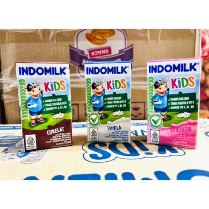 Jual Susu indomilk UHT kids 115ml Rasa Lengkap 1 Dus isi 40pcs | Shopee ...