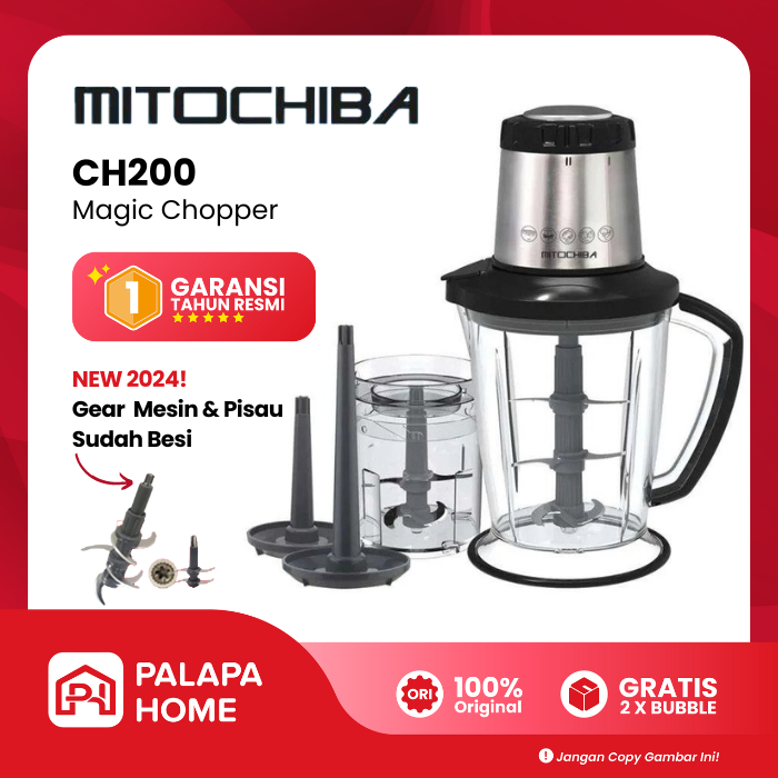 Jual Mitochiba Chopper CH 200 2 Liter | Blender Daging Mito CH200 Coper ...