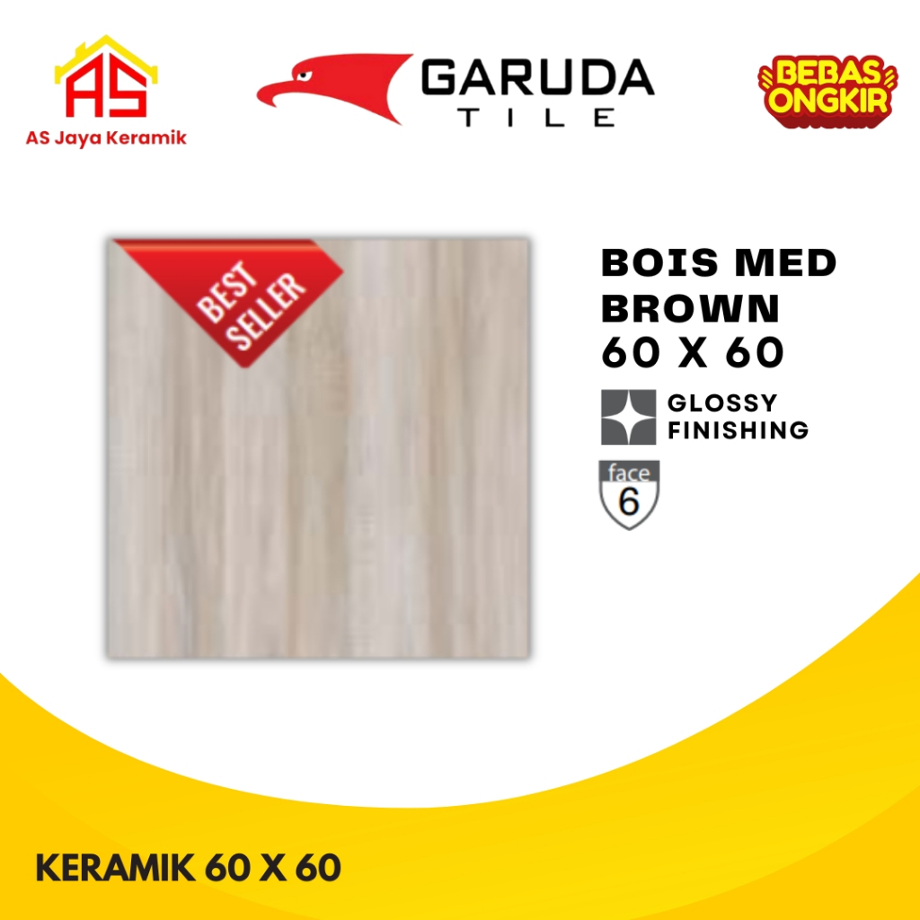 Jual Keramik Lantai I Lantai Granit I 60 x 60 Bois Med Brown I Garuda ...