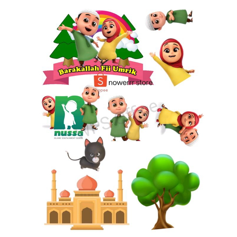 Jual Topper Cake Tema NUSA RARA Custom/Topper ULTAH NusaRara | Shopee ...