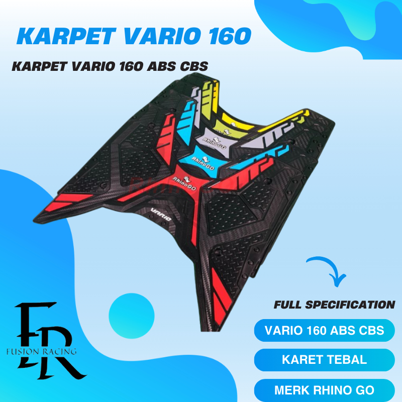 Jual KARPET HONDA VARIO 160 ABS CBS 2022 2023 2024 BAHAN KARET PREMIUM TEBAL | Shopee Indonesia