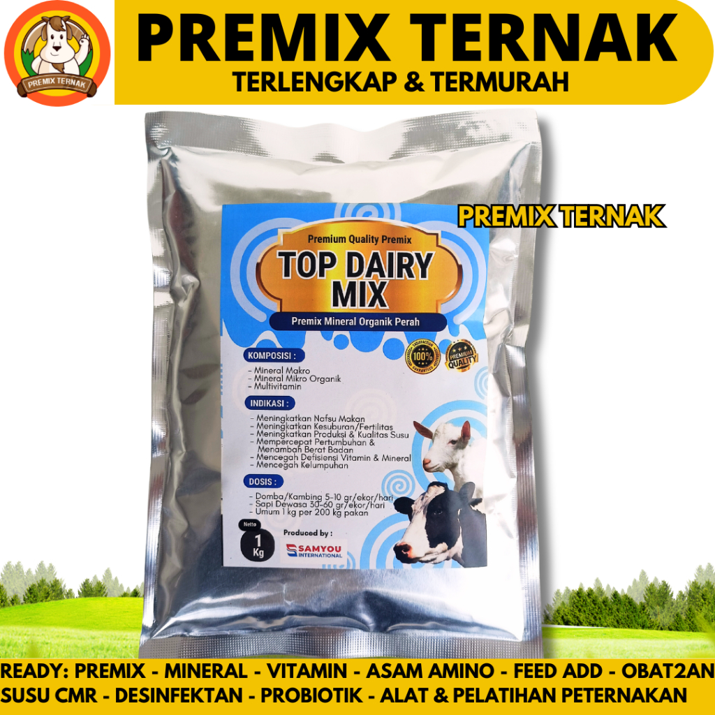 Jual Mineral Sapi TOP DAIRY MIX 1 KG - Premix Mineral Organik ...