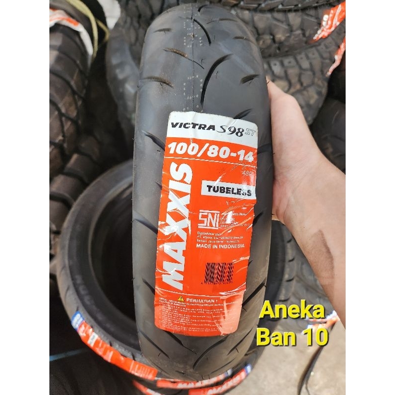 Jual Ban Maxxis 100/80-14 Victra S98ST Tubeless | Shopee Indonesia