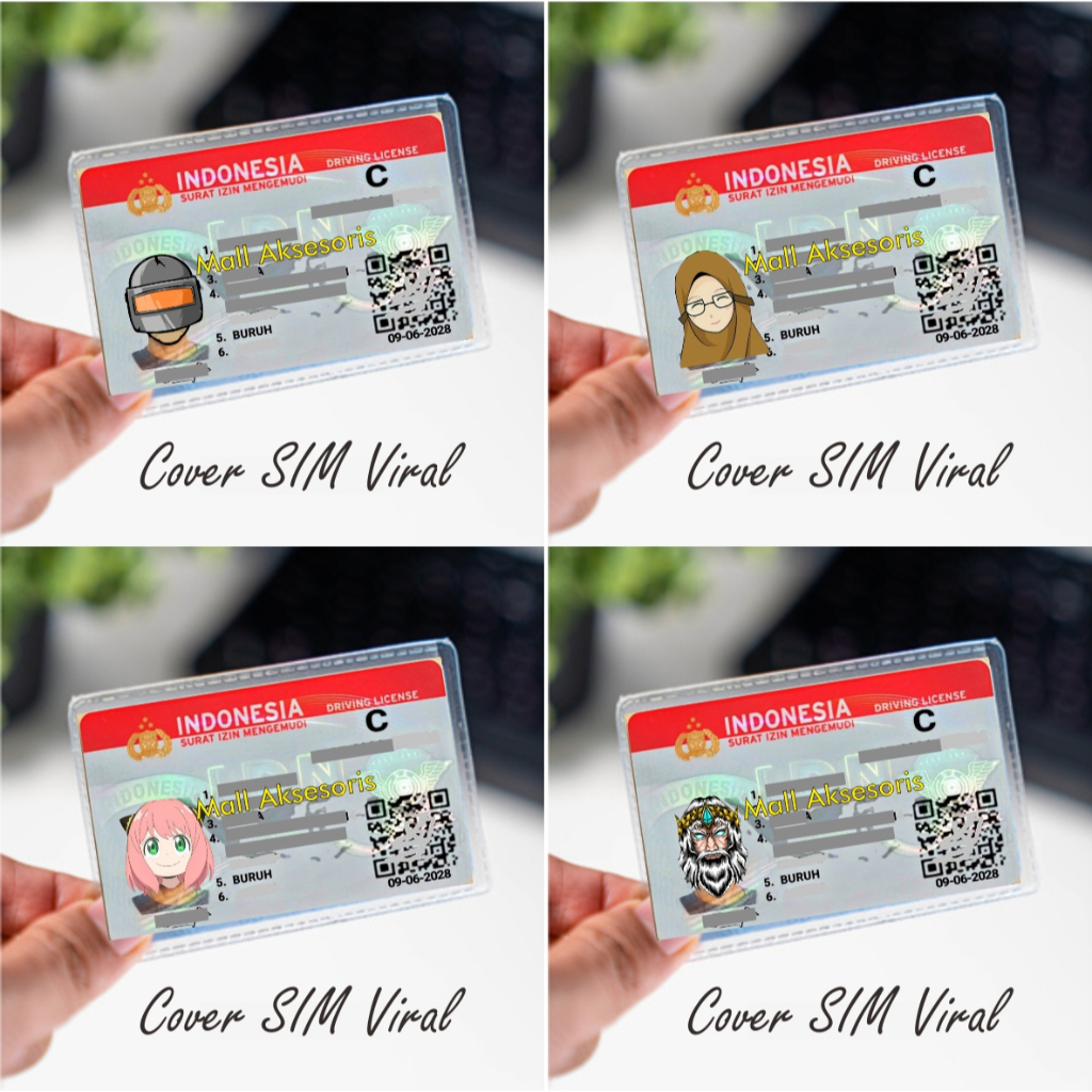 Jual Cover SIM Karakter NEW Lucu Sampul Pelindung Kartu Anti Gores ...
