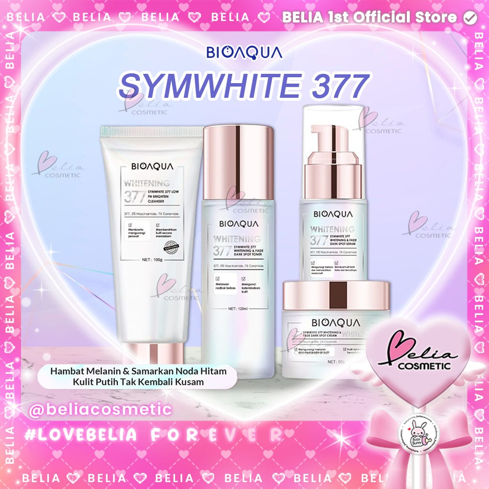 Jual BELIA BIOAQUA SymWhite 377 Whitening & Fade Dark Spot | Skincare | Flek Hitam | Toner ...